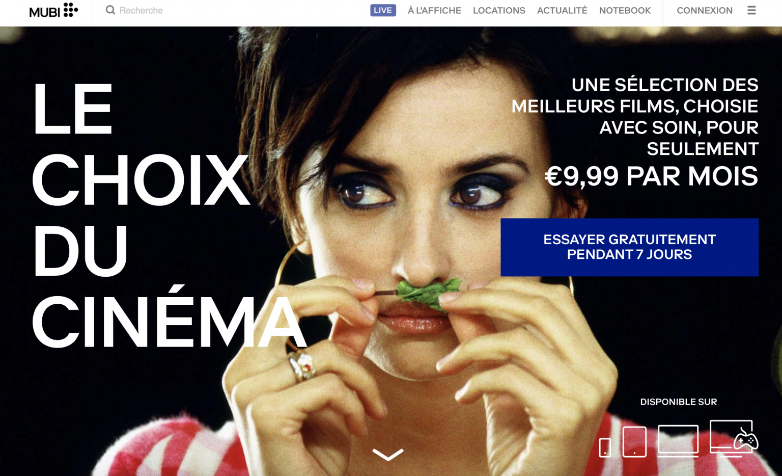 « Mubi, un service streaming pour cinéphiles » - Nouveaux Medias